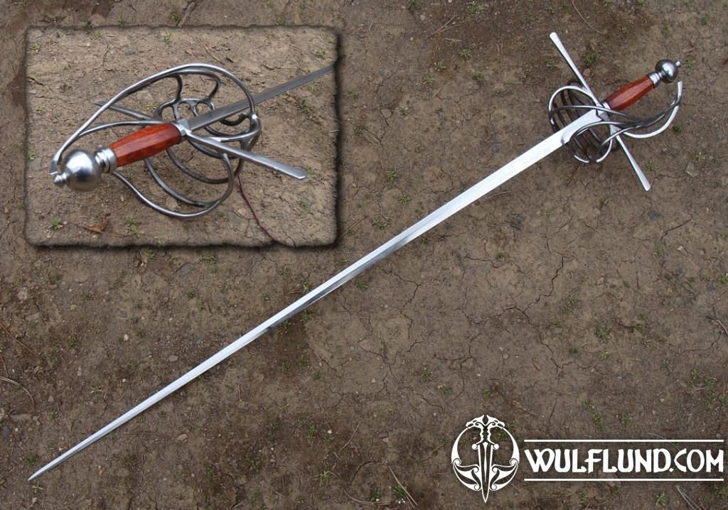 RAPIER WITH WOODEN HILT I Drakkaria renaissance swords, rapiers, sabres ...