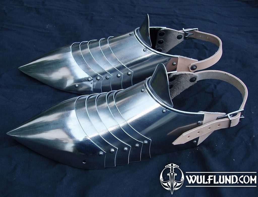 Le soleret II, poli, 1.5 mm Parties d'armures Armures et boucliers ...