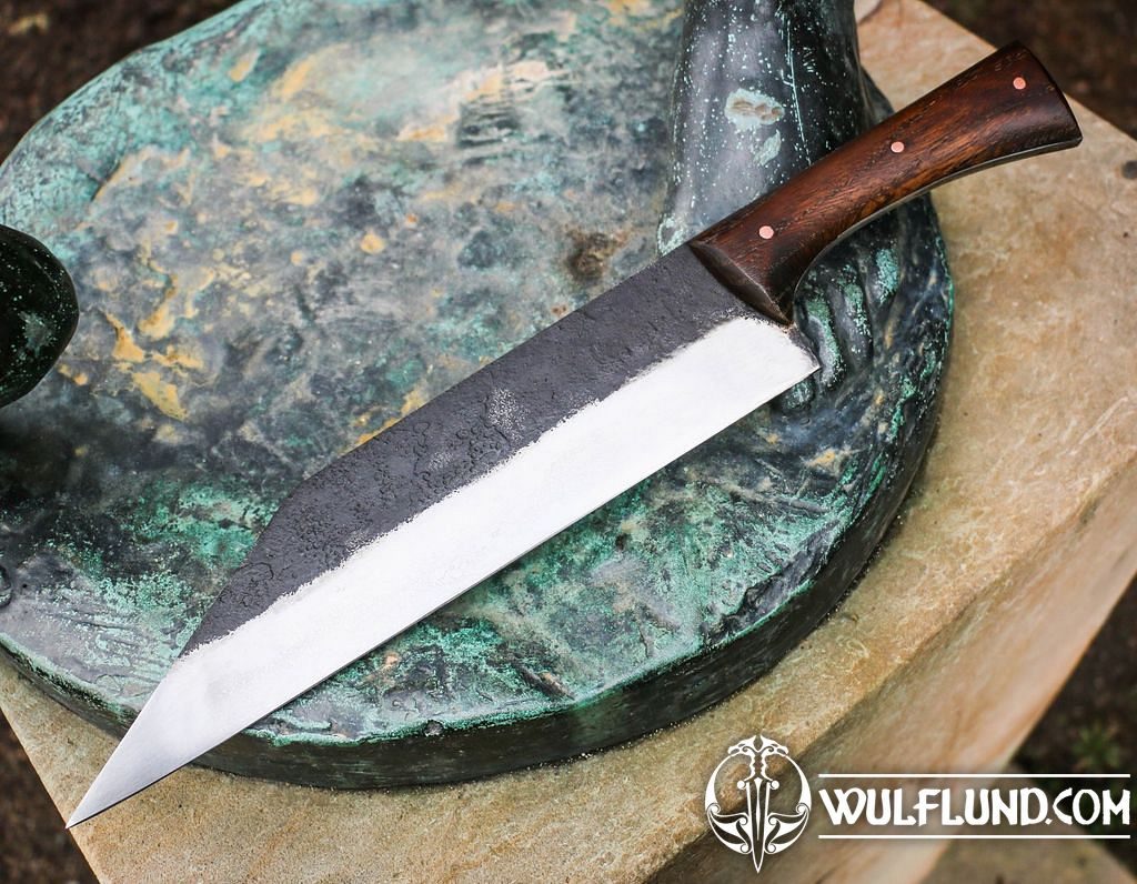ELVAR, geschmiedete Seax langen Messer, Sachse Waffen - wulflund.com