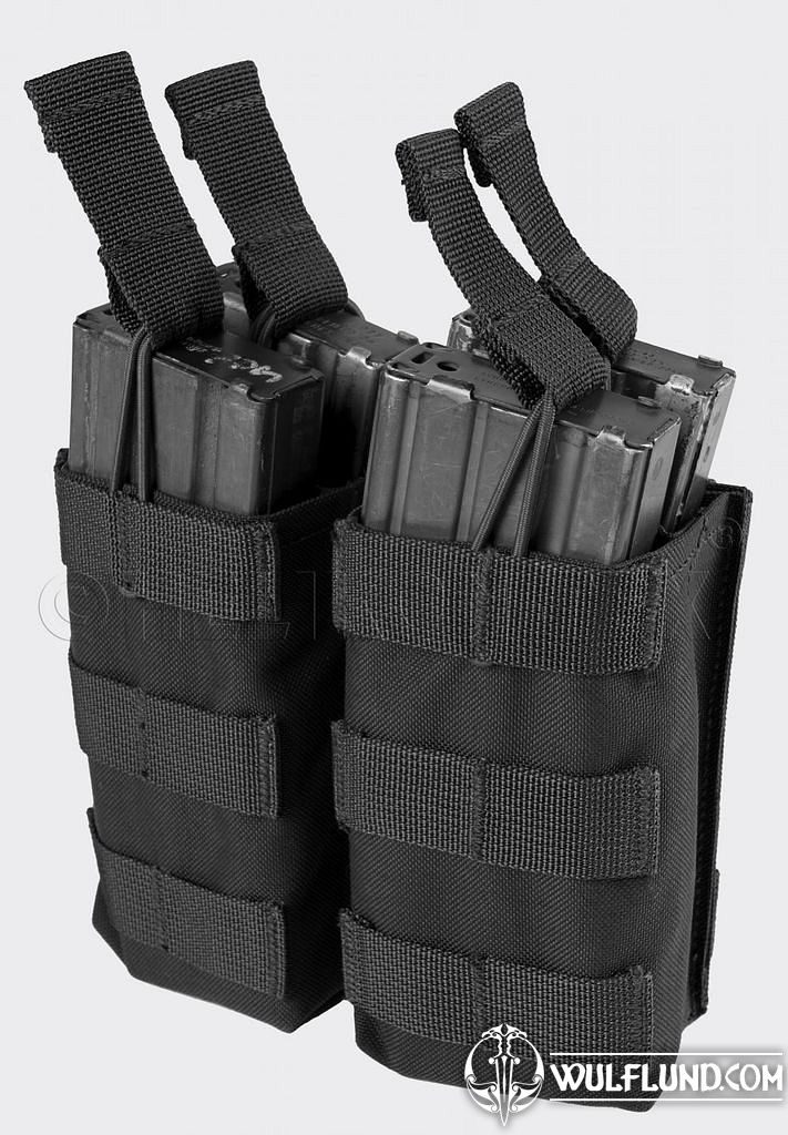 Double Open Top Rifle Mag Pouch, holds 4 R.03, Black Wulflund.com ...