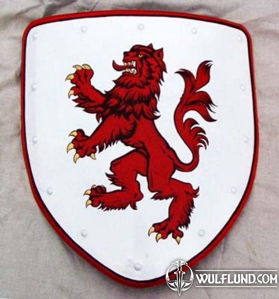 RED LION - decorative shields - battle ready shields Wulflund.com ...