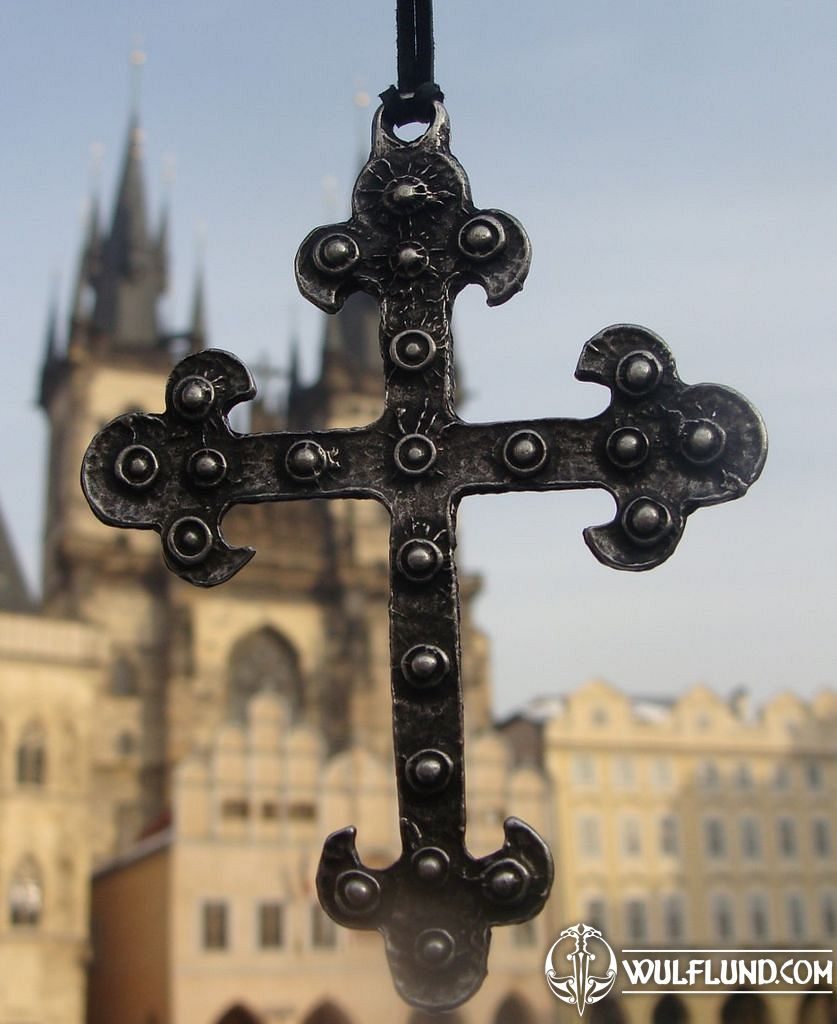 MONASTIC CROSS, hand casted talisman We make history come alive!
