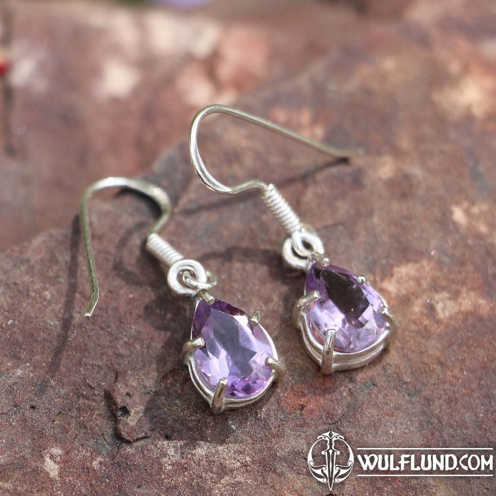 SINOPE silver earrings, amethyst Earrings Silver jewellery We make ...