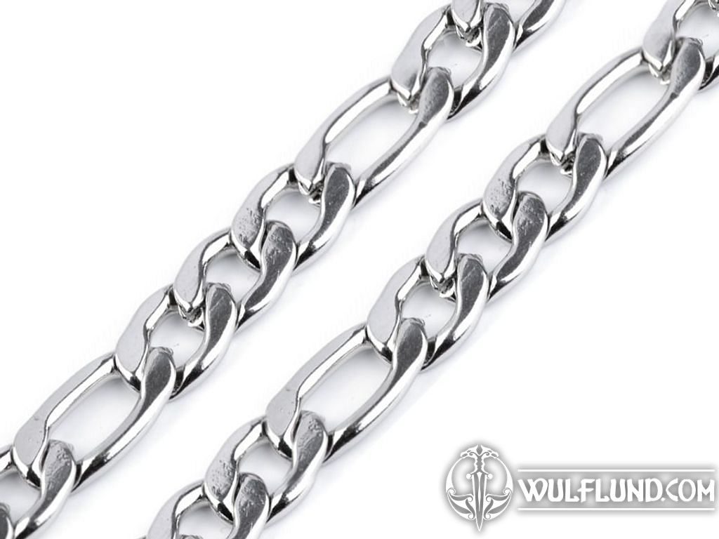 Chaîne plate en acier inoxydable 0,9x55 cm boites, pochettes, chaines ...