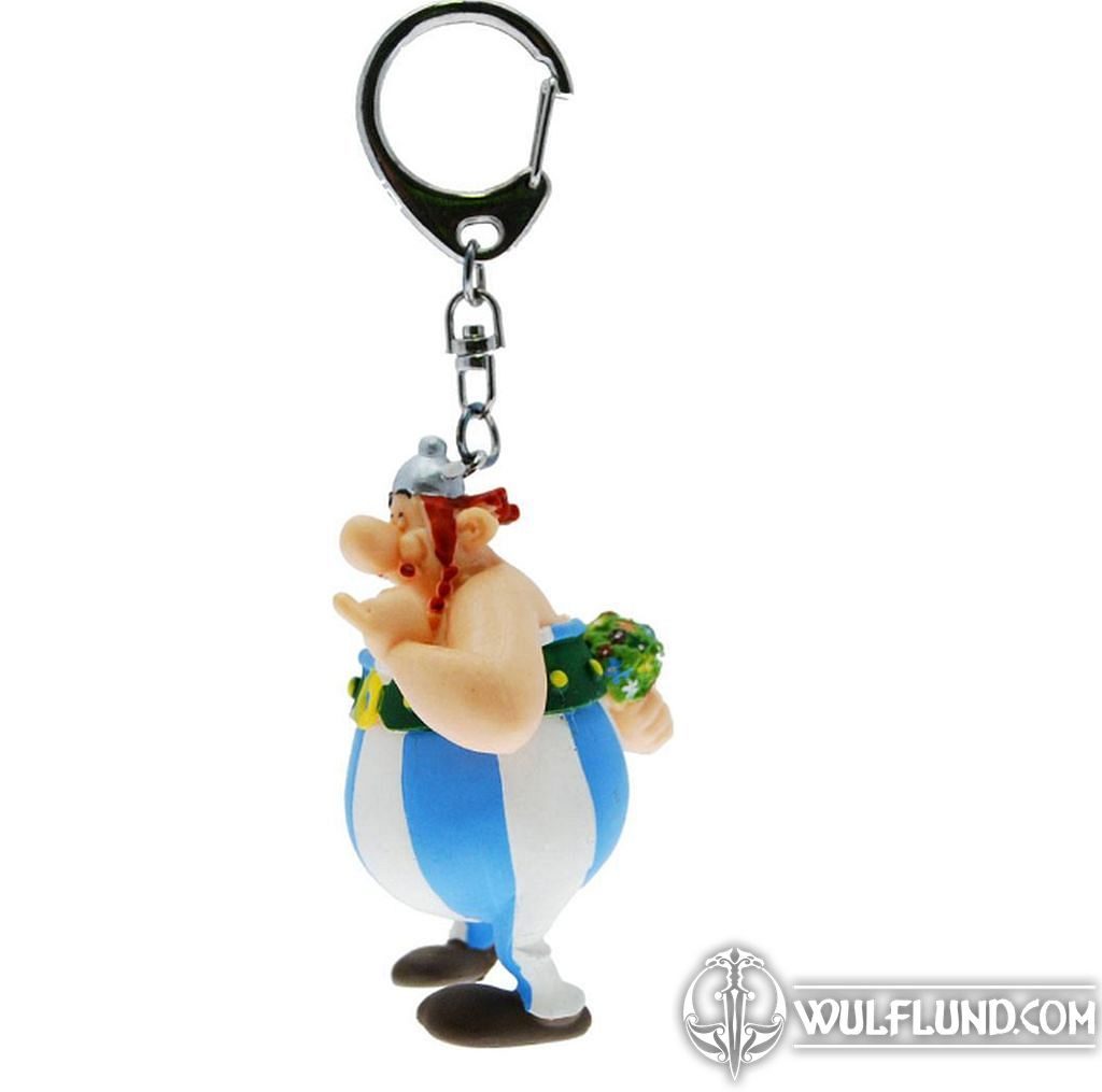 OBELIX WITH FLOWERS keychain - Asterix series Asterix Films and Games ...