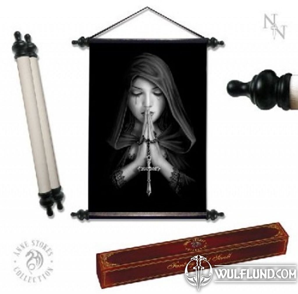GOTHIC PRAYER, scroll posters, postcards - pagan art wall plaques ...
