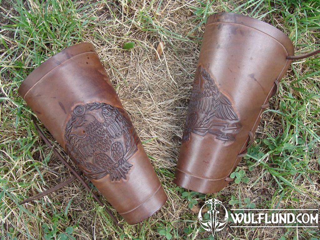 ROMAN EAGLE, leather bracers Leather Armour Armour Wulflund