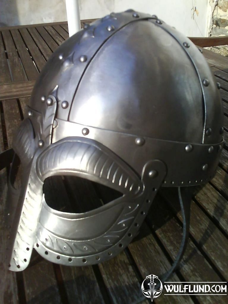 VIKING HELMET with the mask II 1.5mm Wikingerhelme Helme, Rüstungen Wir ...
