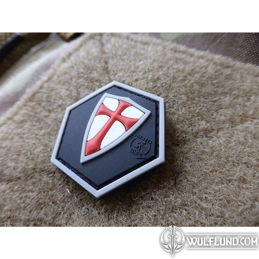 CRUSADER - SHIELD 3D Rubber Patch military patches Clothing - Outdoor, Bushcraft Wulflund.com ...