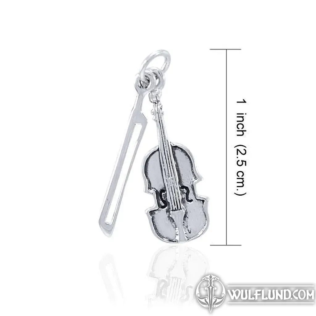 Violin Silver Charm Peter Stone pendants Silver jewellery We make ...
