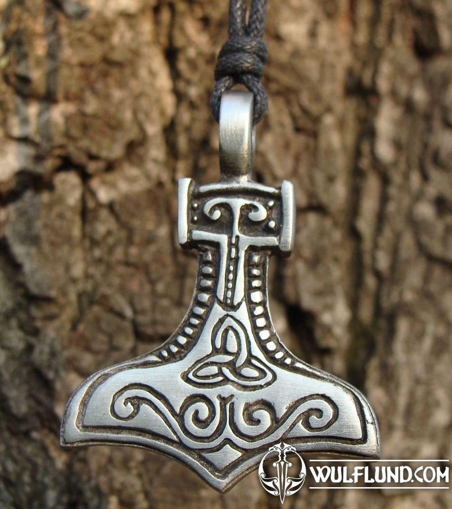 THOR HAMMER, pewter alloy viking pendants Zinc amulets, Jewellery Wulflund
