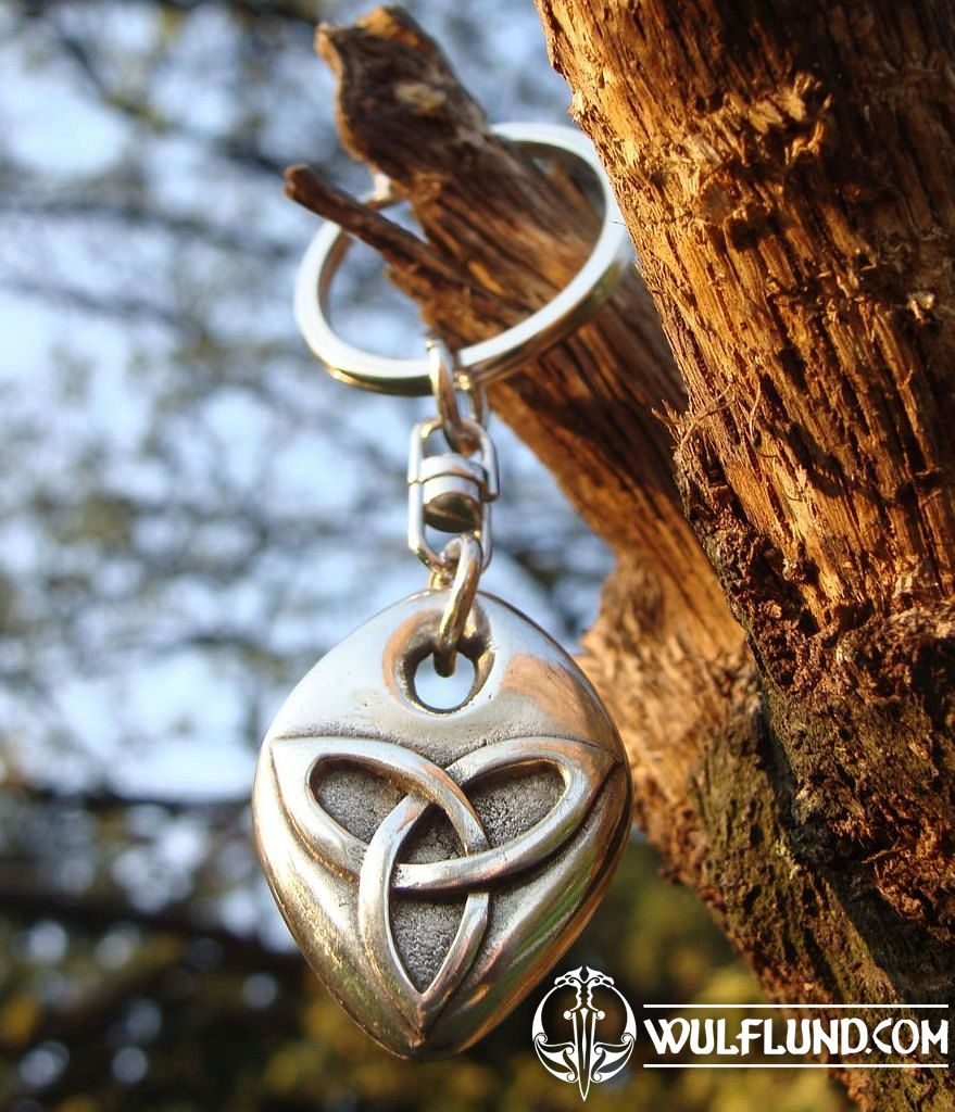 KEYRING with Celtic Triquetra KEY CHAINS Wulflund