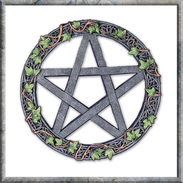 PENTAGRAM, wall plaque Naav wall plaques, clock Pagan decorations ...