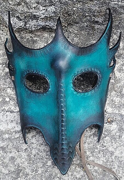 NAZGUL, Leather Fantasy Mask leather masks Leather Products We make ...