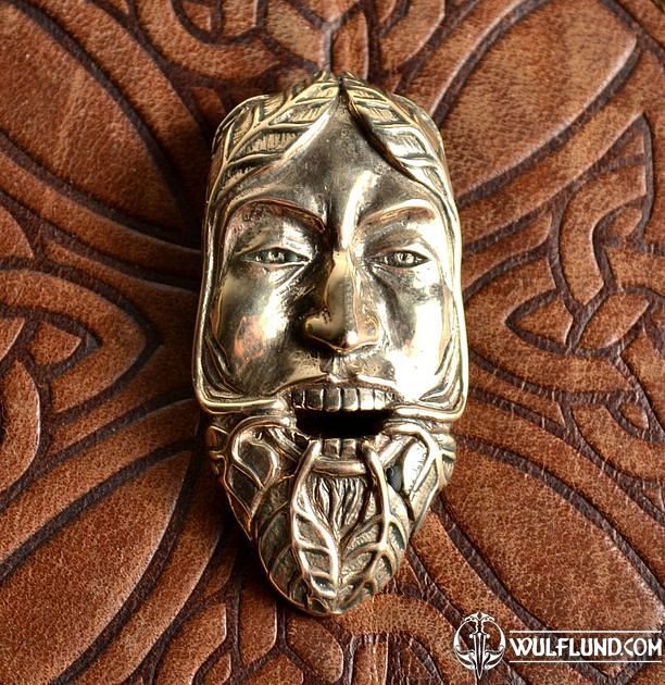 GREEN MAN, the Lord of the Nature and Rebirth, bronze pendant Drakkaria ...