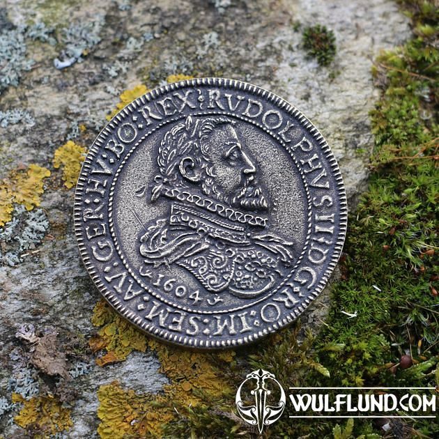 Bohemia, Rudolf II 1576 - 1611 Thaler, zinc, coin - replica ant.brass ...