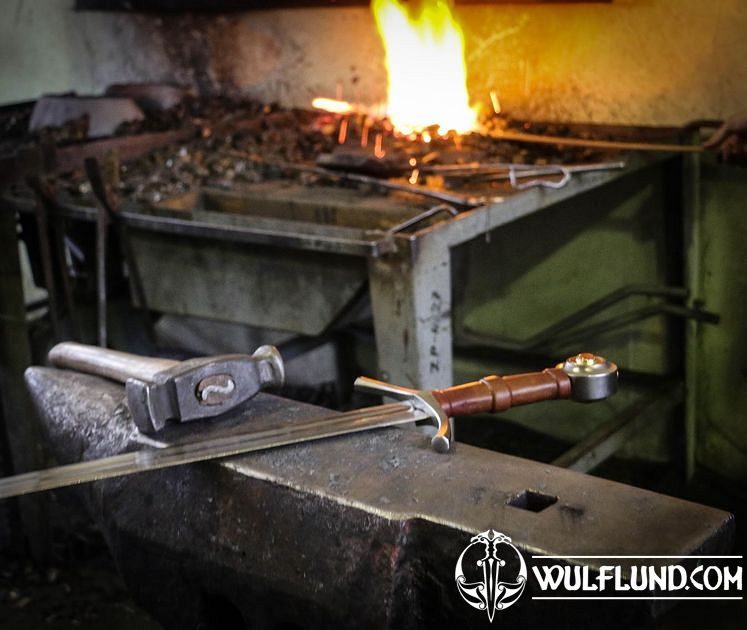 CAROLUS REX, medieval sword forged, sharp replica Drakkaria Medieval ...