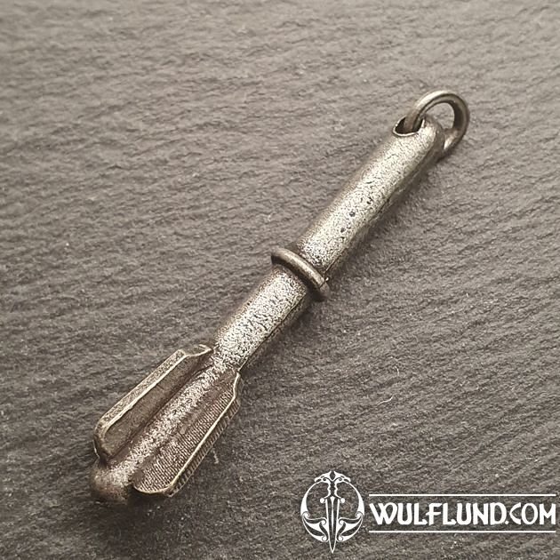 MEDIEVAL MACE, pendant, zinc Drakkaria Medieval amulets Zinc amulets ...