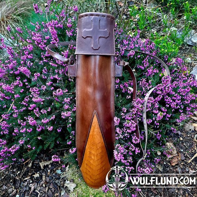 LEATHER ARROW QUIVER, early medieval - Hedeby, Bayeux Hádek equipment ...