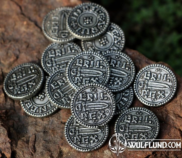 ERIC BLOODAXE, Northumbria, year 952 Replica Viking Coin, Zinc ...