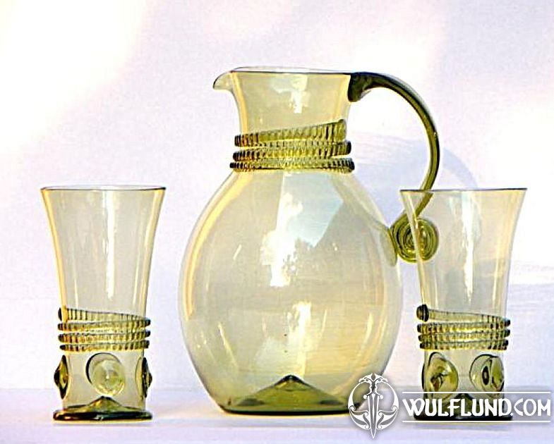 RENAISSANCE HISTORICAL GLASS SET Repliken historischer Glas Keramik Wir ...