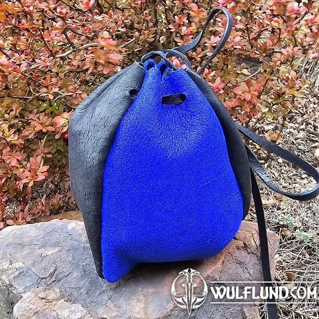 Leather pouch - indigo bags, sporrans Leather Products Wulflund.com ...