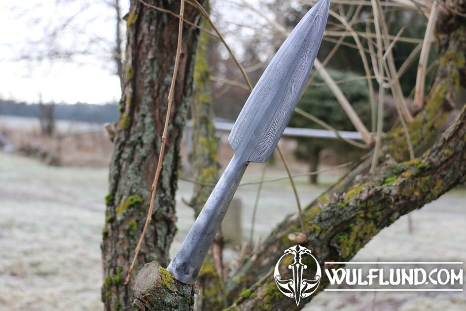 Lugh's spear, reproduction - Damascus steel, Arma Epona forge Arma ...