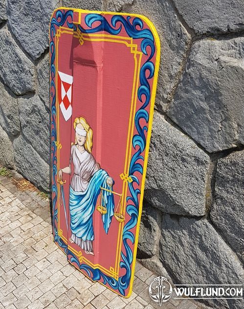 HAND PAINTED PAVISE, long wooden shield I Wulflund.com - Manufacture of ...