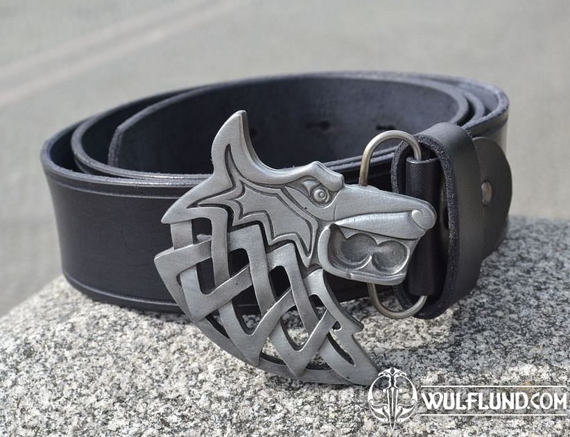 CELTIC WOLF, leather belt belts Leather Products - wulflund.com