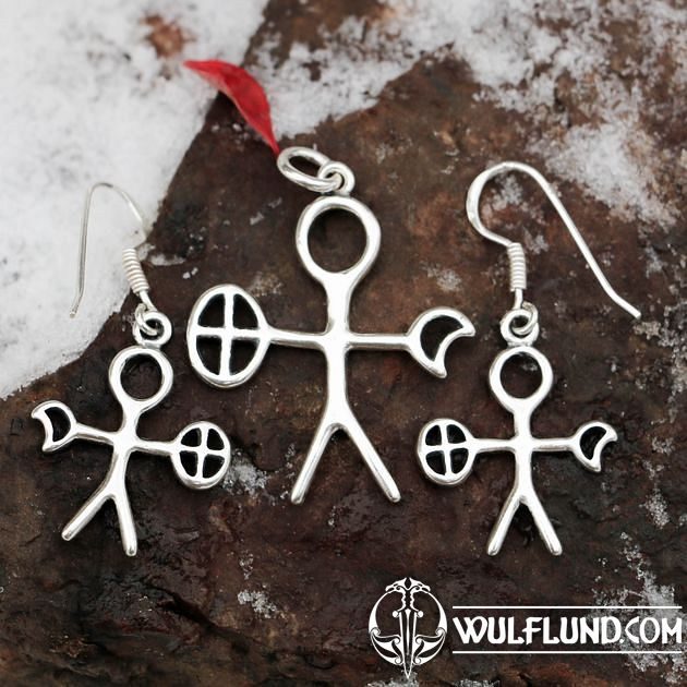 NOAIDI - Sami Shaman, jewellery set, silver 925 Drakkaria Lapponia ...