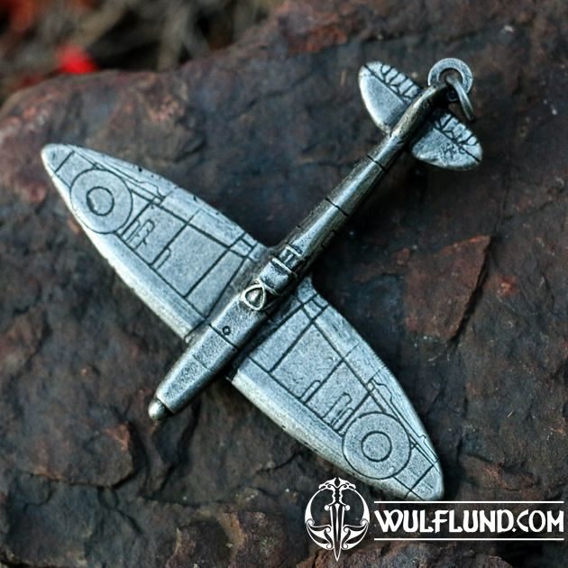 Supermarine SPITFIRE, aircraft pendant, zinc Drakkaria All pendants ...