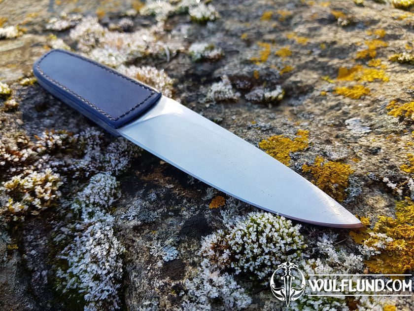 LOGAN DESIGNER KNIFE with LEATHER GRIP and SHEATH, blue knives Weapons ...