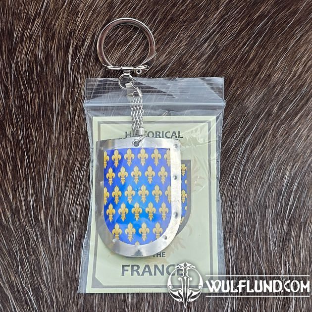 FRANCE, MEDIEVAL SHIELD, keychain, metal, handmade keychains Jewellery ...