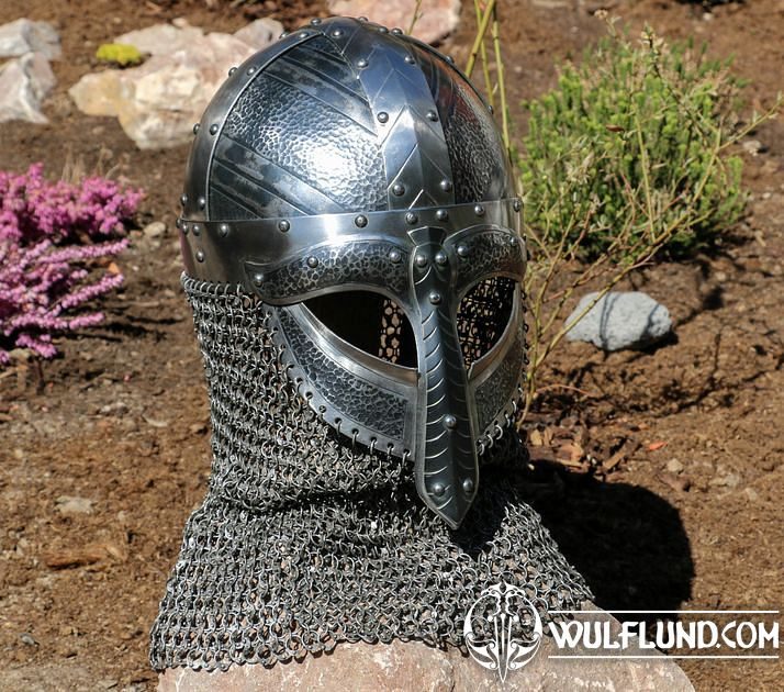 NJORD, Casque de viking avec camail d'armure casques vikings et à ...