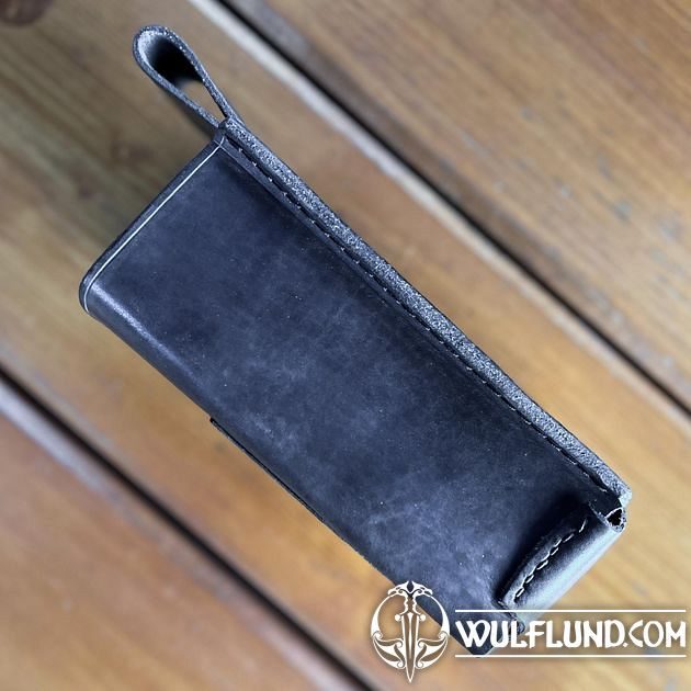 LEATHER CASHIER - case, black Drakkaria Leather Wallets Leather ...