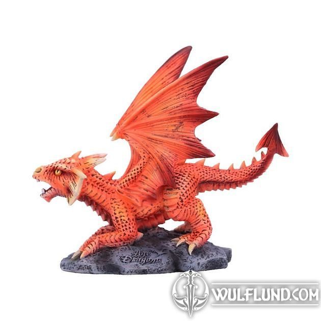 SMALL FIRE DRAGON, decoration Naav dragons Pagan decorations - wulflund.com