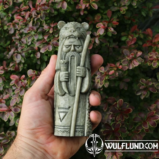 VELES, Slavic God, statuette artificial stone slavic statues, Bohemia ...
