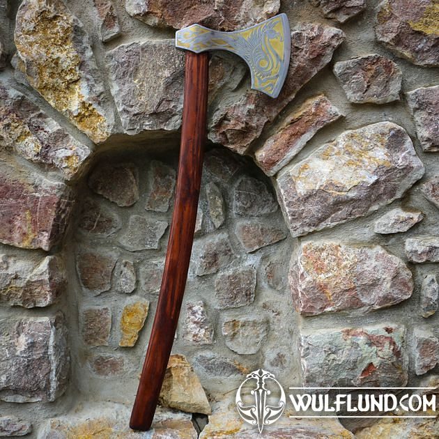 GOLDEN GRIFFIN - etched Axe Axes Weapons - Swords, Axes, Knives ...