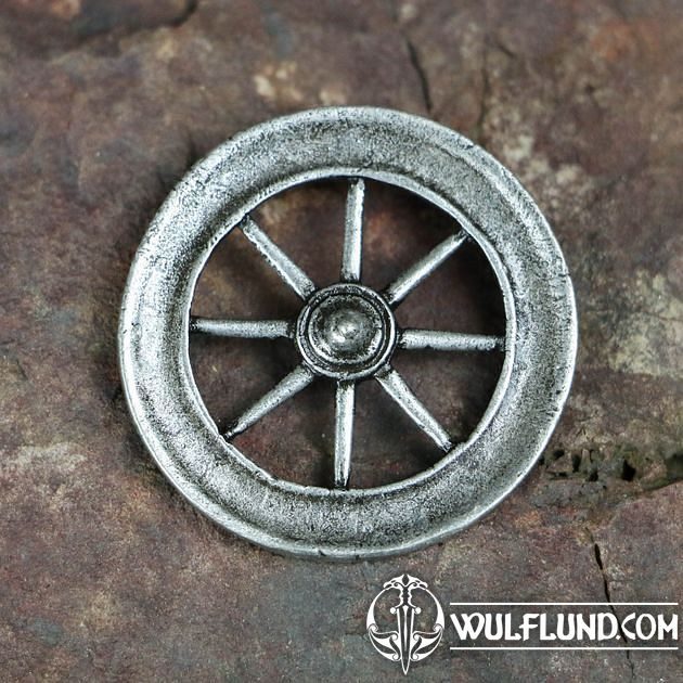 TARANIS WHEEL, Celtic Sun, zinc, antique silver Drakkaria All pendants ...
