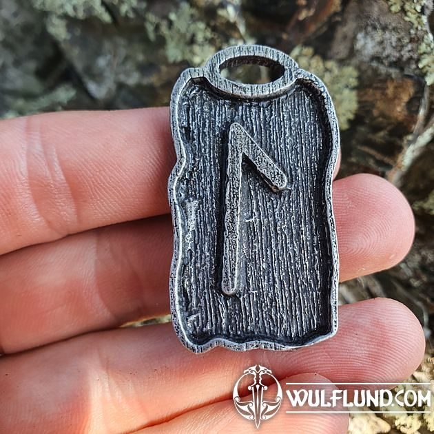 LAGUZ - Rune Pendant zinc Drakkaria rune pendants amulets and talismans ...