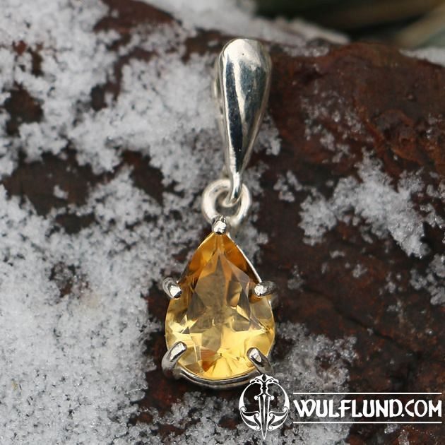 SINOPE Anhänger und Ohrringe, Silber 925 Citrin, Set Silberschmuck-Sets ...