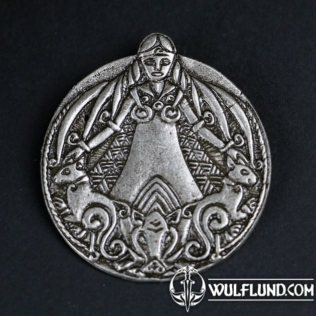 FREYA Viking Pendant zinc, antique silver Drakkaria All pendants, our ...