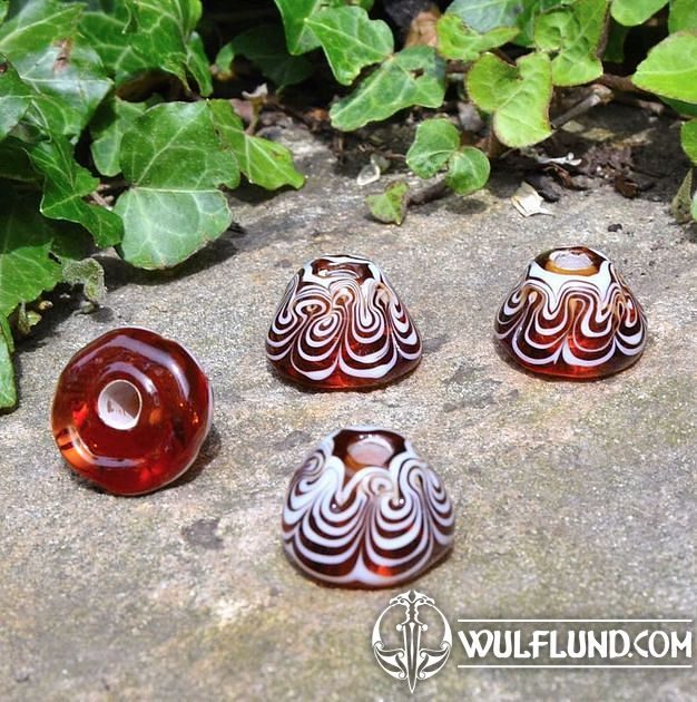 Merovingian glass bead, Replica Historical glass beads Costume ...