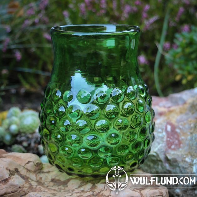 VIKING CUP, Birka, Sweden, IX. century historical glass Feasting Wulflund