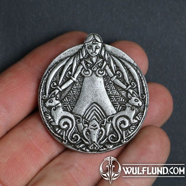 FREYA Viking Pendant zinc, antique silver Drakkaria All pendants, our ...