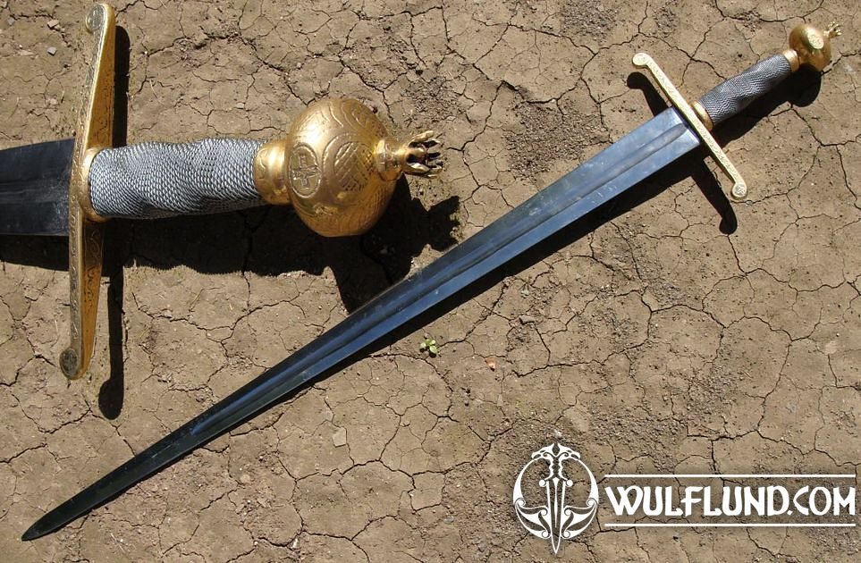 THE CROWN SWORD, SWORD OF THE KING medieval swords swords, Weapons ...