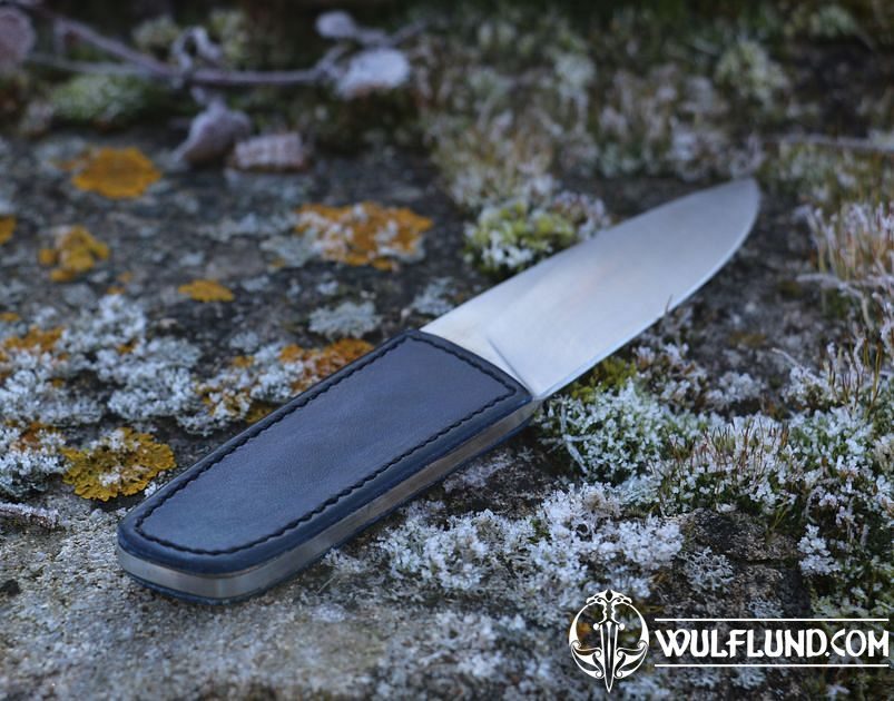 LOGAN DESIGNER KNIFE with LEATHER GRIP and SHEATH, blue knives Weapons ...