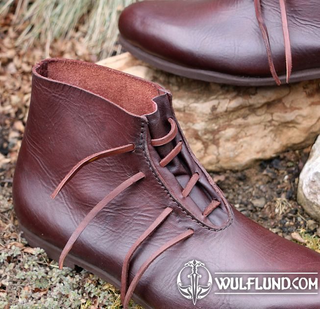 LEIF, bottes en cuir haut médiéval - Vikings Chaussures viking et ...