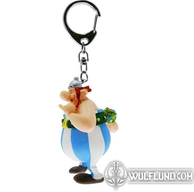 OBELIX WITH FLOWERS keychain - Asterix series Asterix Films and Games ...