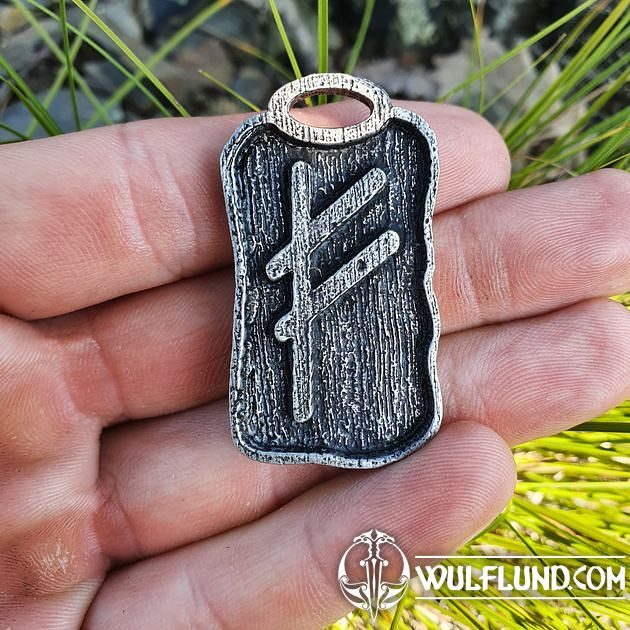 FEHU - Futhark, zinc pendant Drakkaria rune pendants amulets and ...